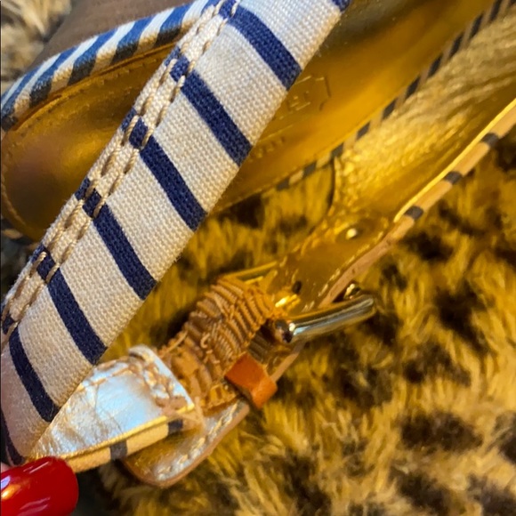 Coach | Shoes | Coach Navy Stripped Shoes | Poshmark